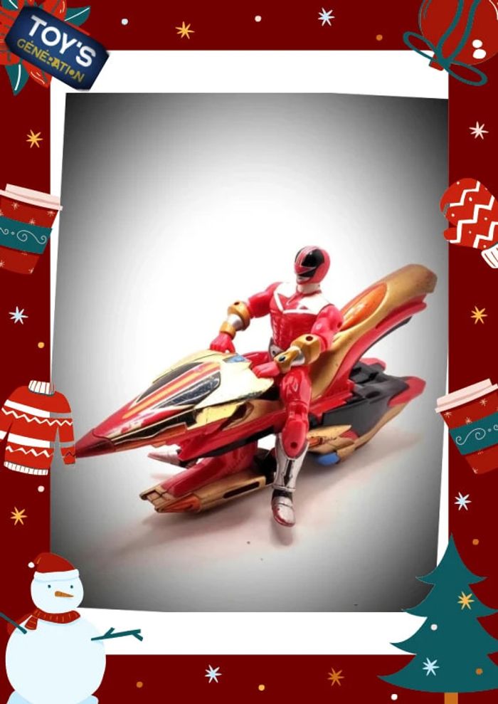 Power rangers Time force rouge et moto - Power Rangers | Beebs