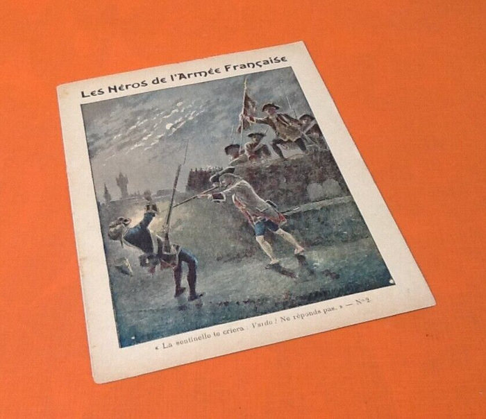 3 Protège-cahiers anciens Les héros de l´ Armée Française, Récits ...