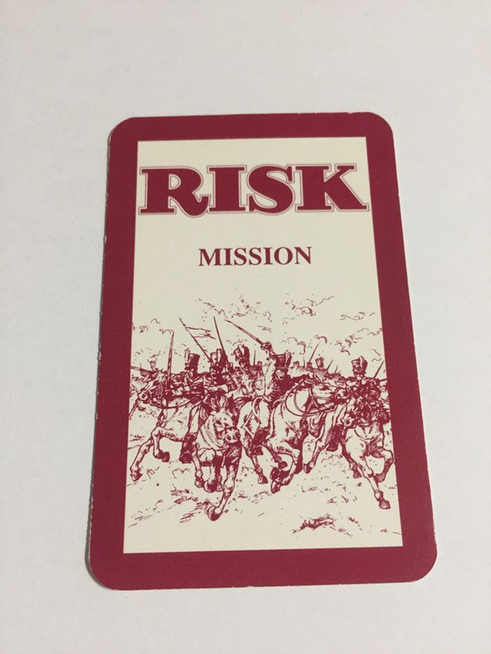 Carte mission 24 térritoires pièce détachée jeu de société Risk la ...