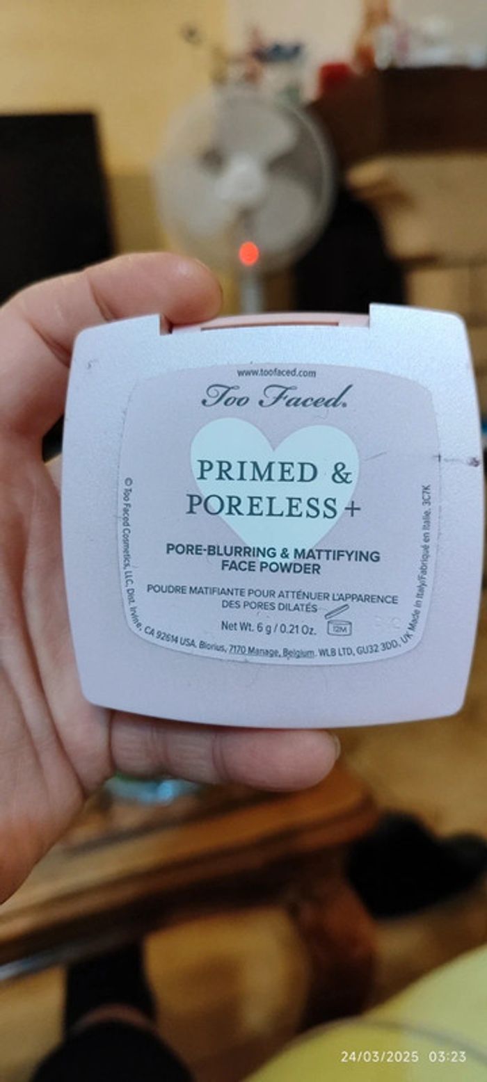 Too Faced Primed & Poreless Pore Blurring & Mattifying Face Powder ...