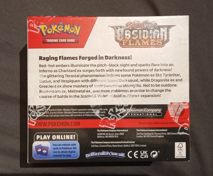 Pokémon display obsidian flames EV 03 - Pokemon | Beebs
