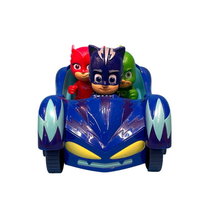 PJ Masks - Véhicule bleu Catboy- 3 figurines | Beebs