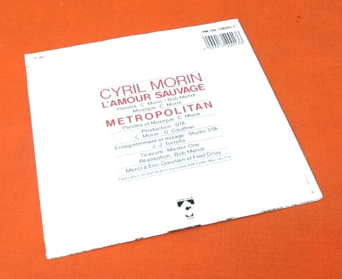 Vinyle 45 tours Cyril Morin L' Amour sauvage (1986) | Beebs by Kiabi