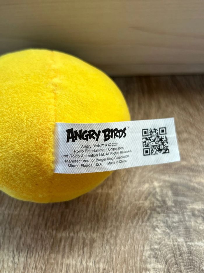 Peluche Angry Birds Chuck / stuffy Angry Birds Chuck / good condition ...