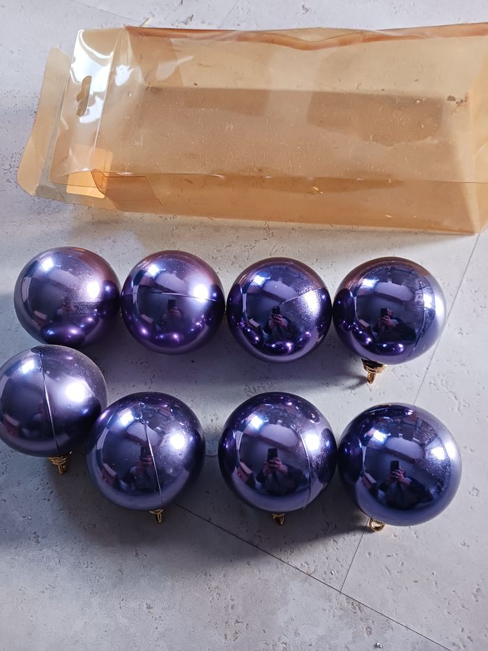 Lot de 4 boites de boules violette | Beebs by Kiabi