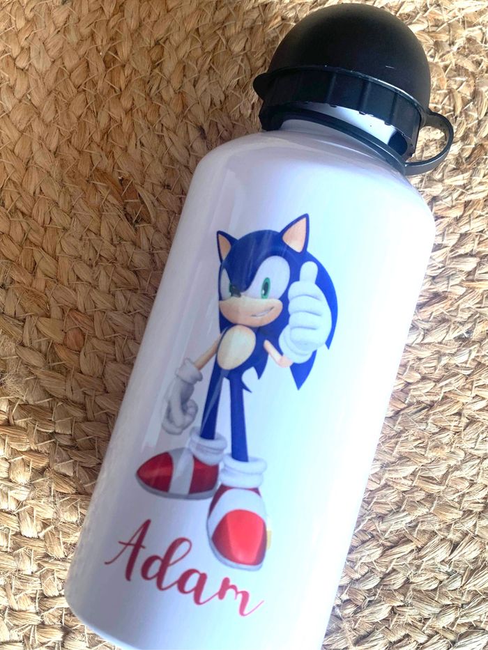Gourde sonic personnalisé : Achat occasion | Gourdes enfant Neuf, avec ...