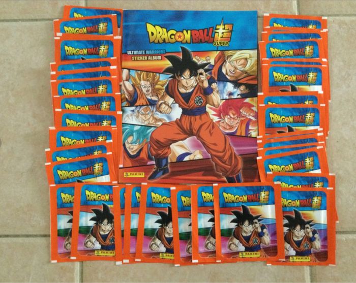 PANINI - DRAGON BALL SUPER - ULTIMATE WARRIORS - ALBUM + 40 POCHETTES ...