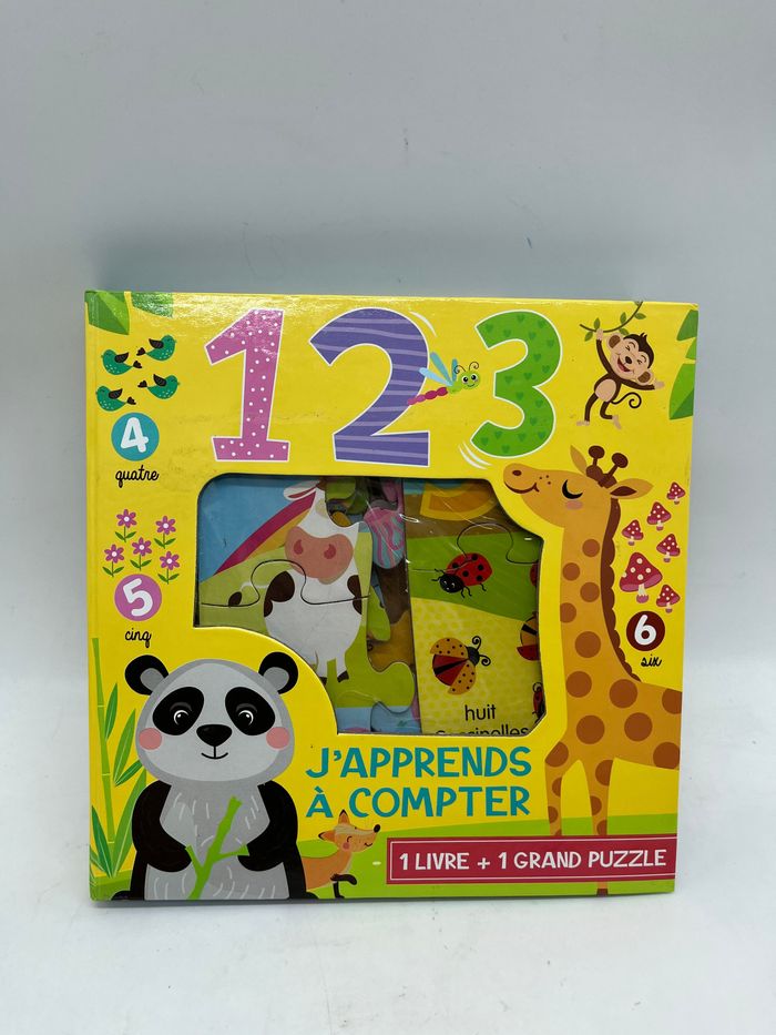 livre Je joue j’apprends à compter 1 livre et 1 grand puzzle Neuf | Beebs