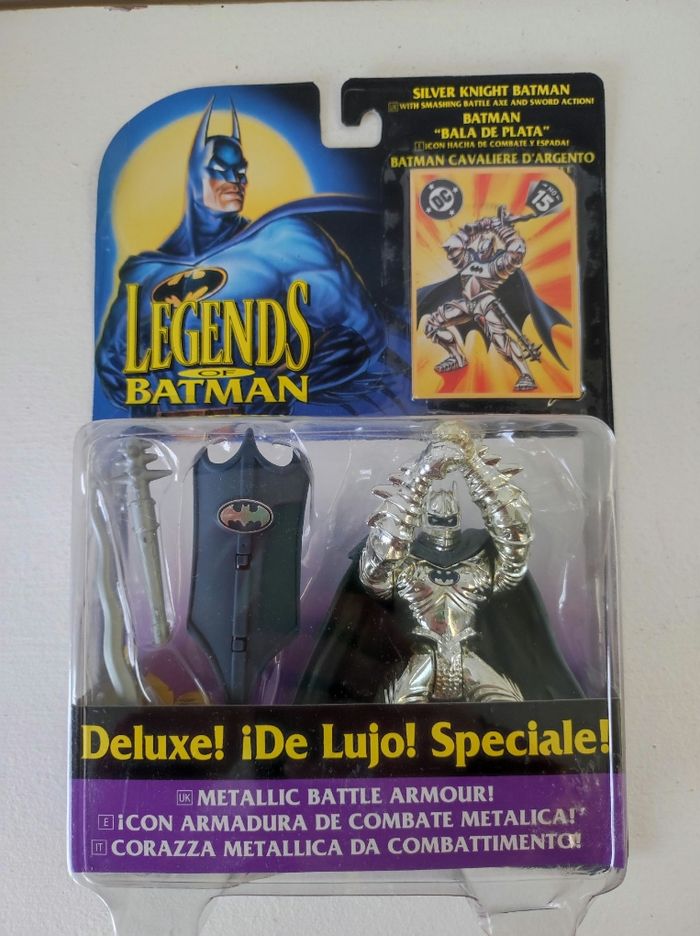 Figurine Silver Knight Batman Legends of batman kenner 1994 neuve sous ...