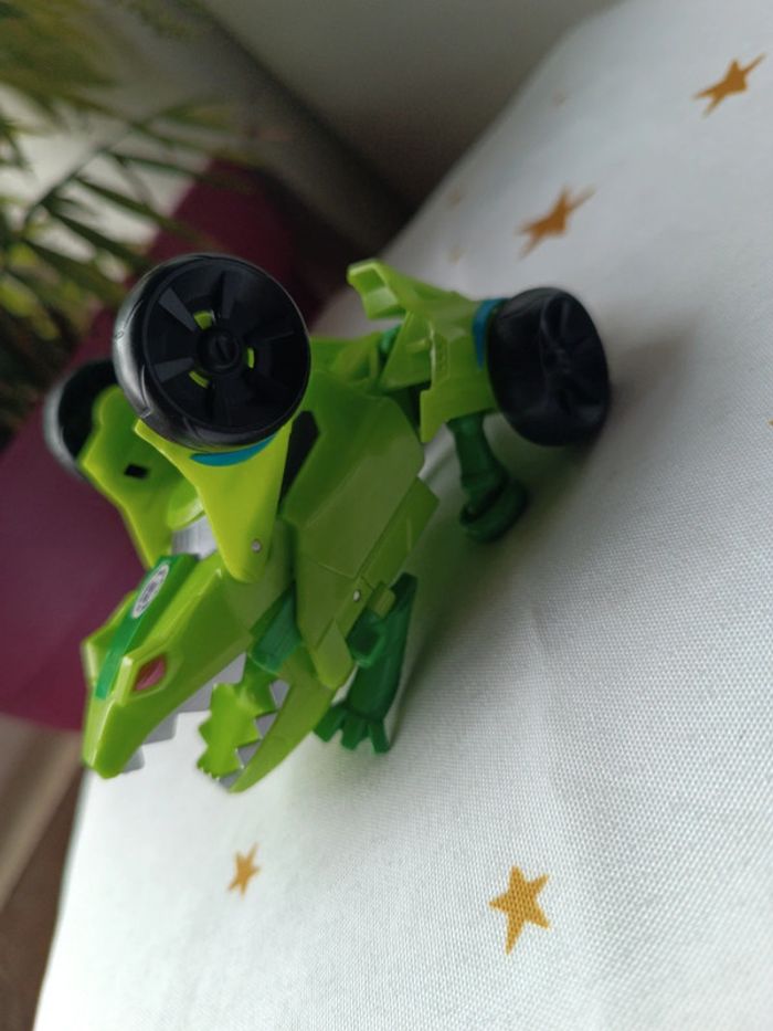 Voiture vert green disguise springload transformable morphin robot ...