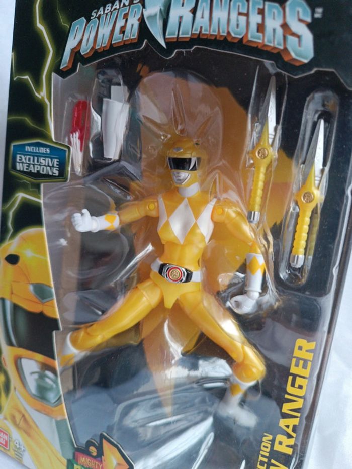 Saban's power rangers jaune yellow figurine figure legacy collection ...