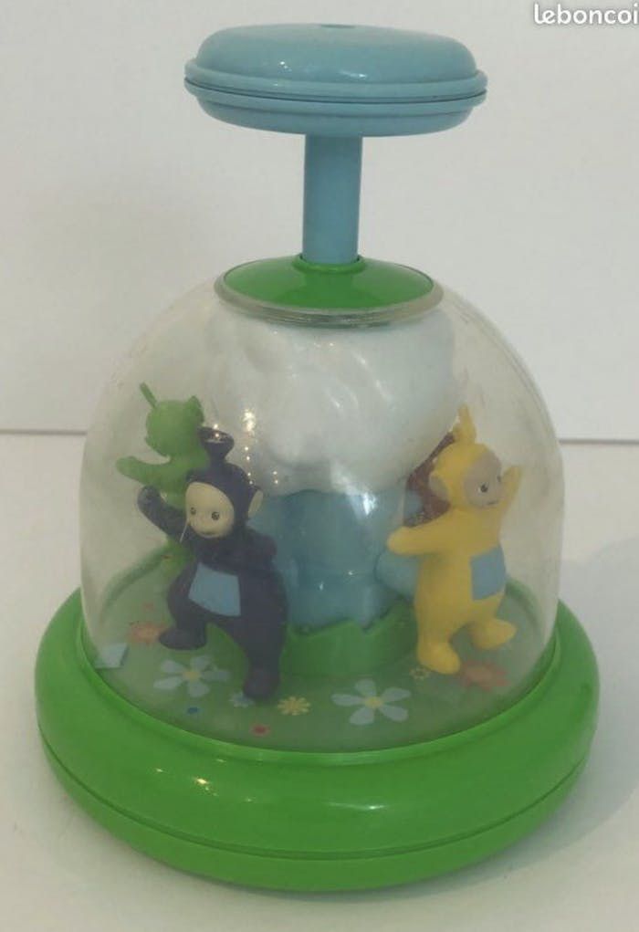 1998 vintage Tomy manège Teletubbies tubby go round toupie musicale ...