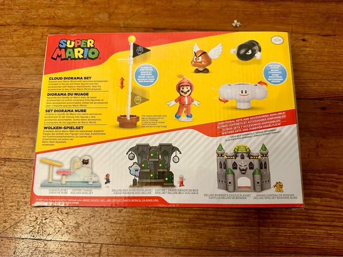 NEUF Figurines Nintendo Super Mario Diorama du Nuage volant champignon ...