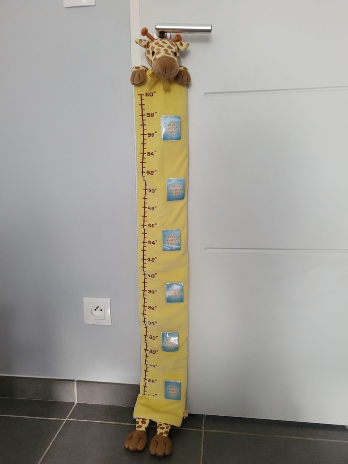 Neuf Toise peluche girafe a personnaliser avec photos - Toise girafe ...