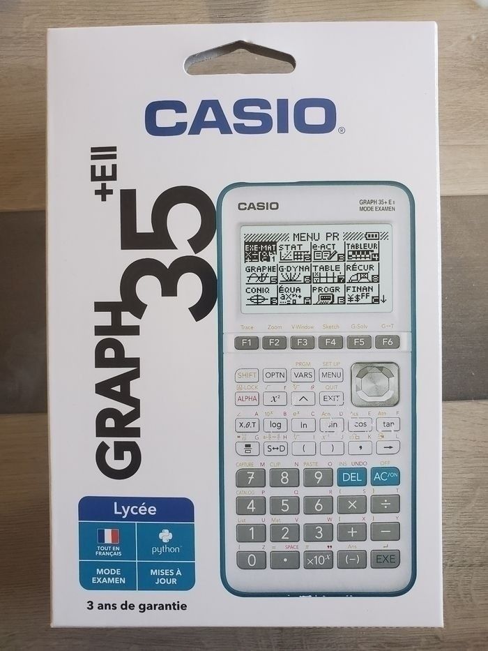 Calculatrice CASIO GRAPH 35+E Mode Examen PYTHON Intégré. - Casio | Beebs