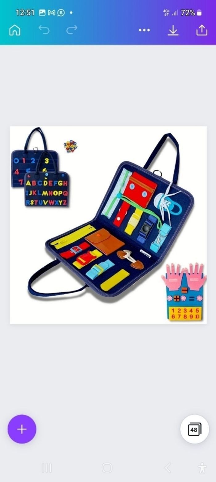 Busy board Montessori bleu plus Counting Finger - Montessori | Beebs by ...