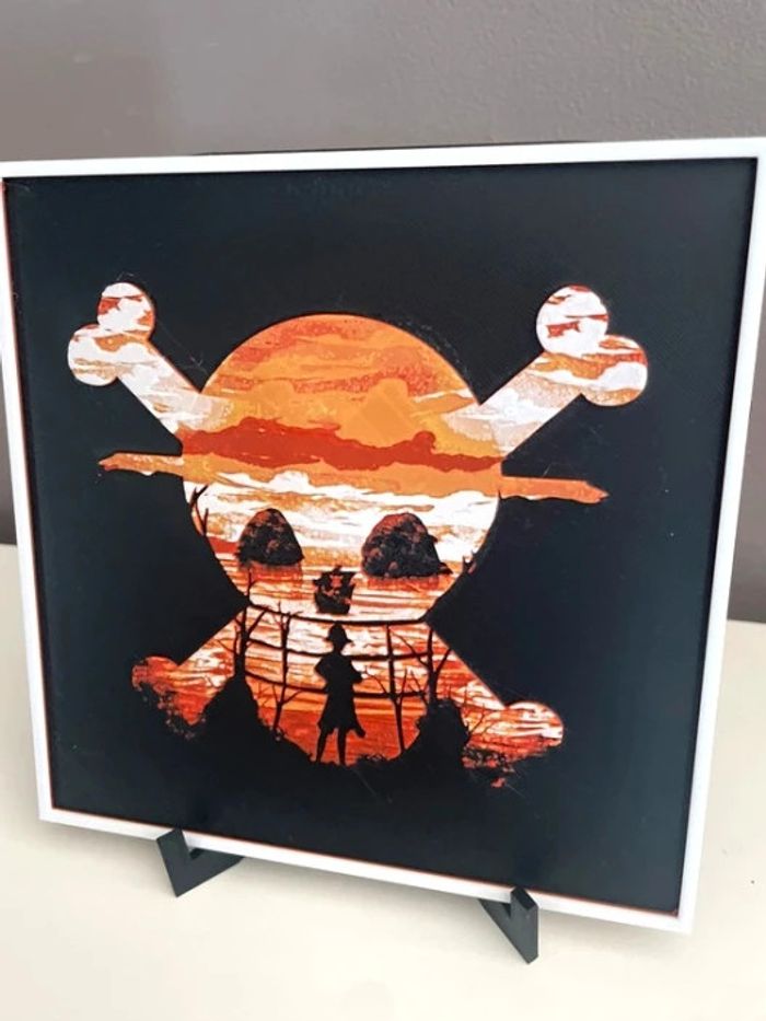 Tableau One piece en relief - Impression 3D One Piece | Beebs