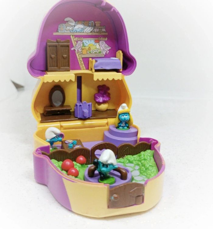 Miniature mini petite playset maison house champignons violet purple ...