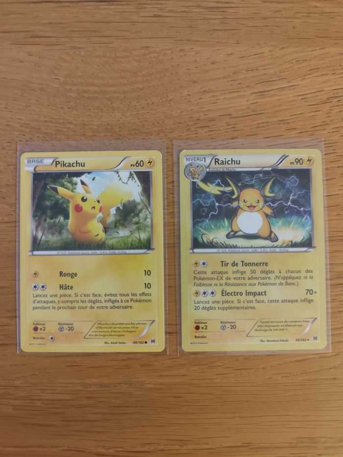 Lot Pikachu Raichu carte pokémon vintage XY Impulsion Turbo - Pokemon ...