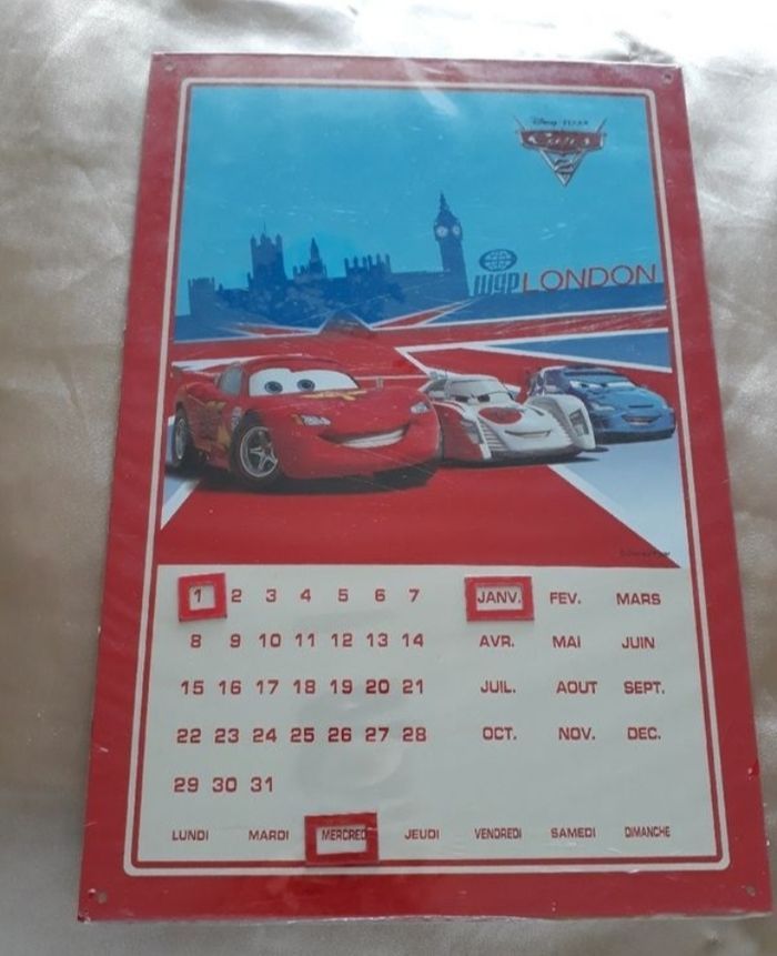 Calendrier Perpétuel Cars - Disney - Disney | Beebs