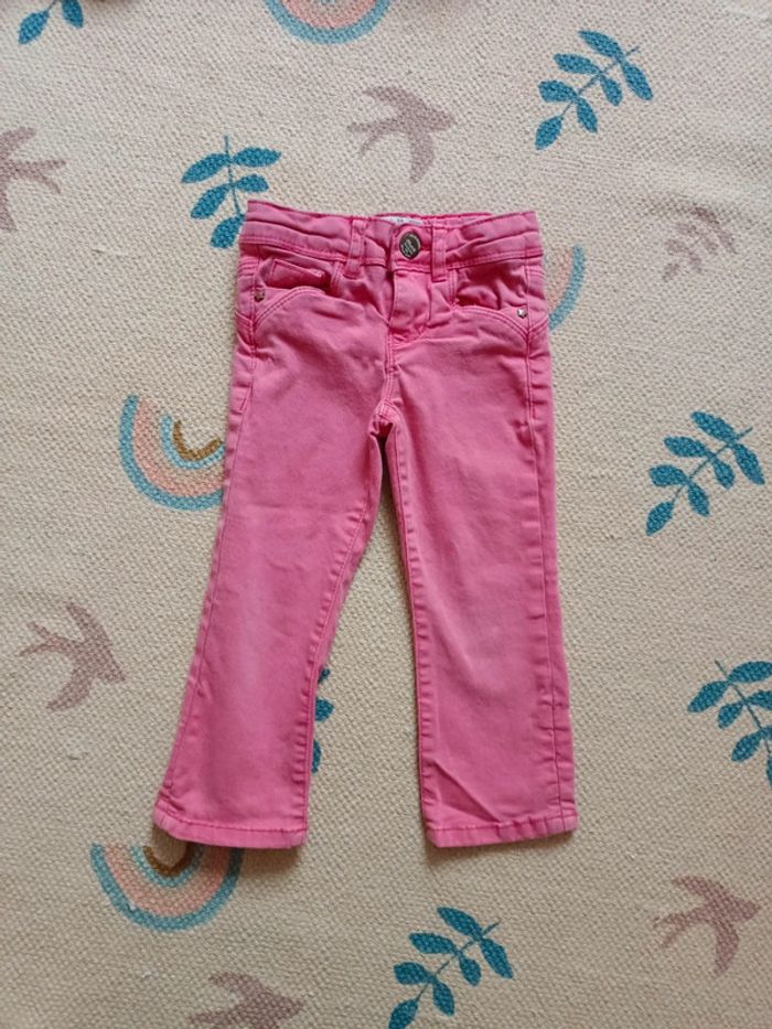 Pantalon rose slim obaïbi réglable 3 ans - Obaïbi - 24 mois | Beebs
