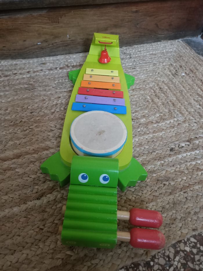 Xylophone crocodile en bois - Haba | Beebs