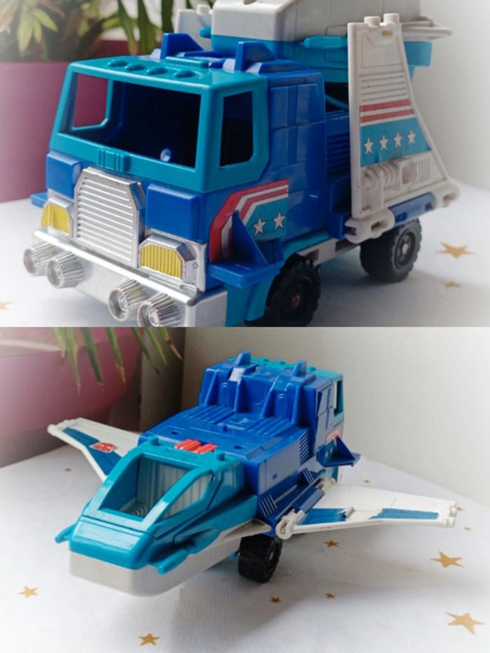 Camion avion jet plane hasbro Takara 1990 transformable morphin robot ...