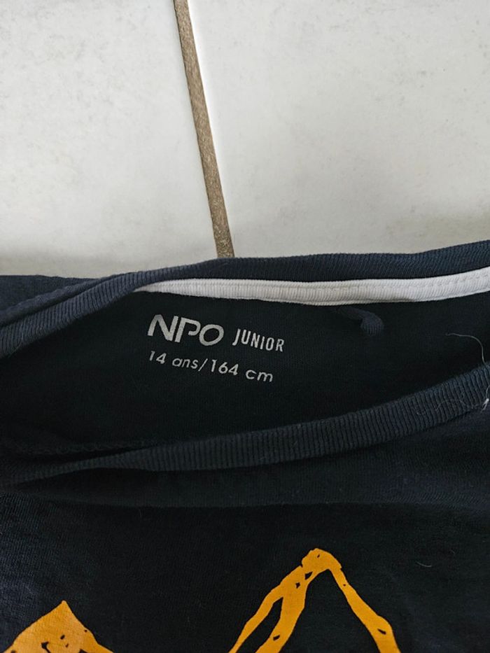 T-shirt ml garçon 14 ans CHEV - NPO Junior - 14 ans | Beebs by Kiabi