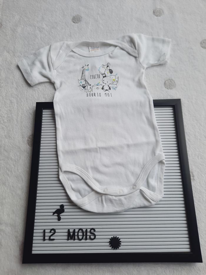 Body mc : Achat occasion | Bodies (bébé) Absorba Blanc 12 mois (74-80 ...