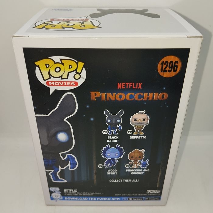 PINOCCHIO NETFLIX - FUNKO POP Movies N° 1296 - Black Rabbit - Funko Pop ...