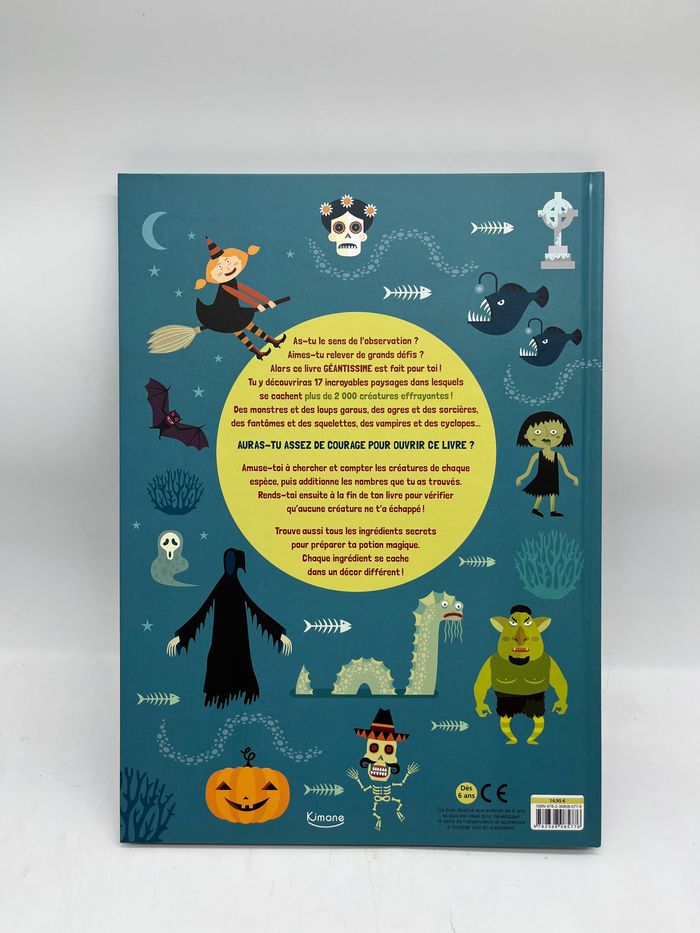 livre Cherche et compte cache cache thème Les monstres édition kimone ...