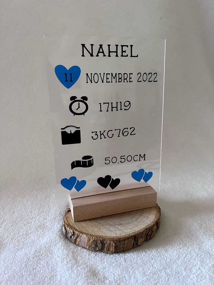 Plaque plexi personnalisée - Fait main avec ♥︎ | Beebs