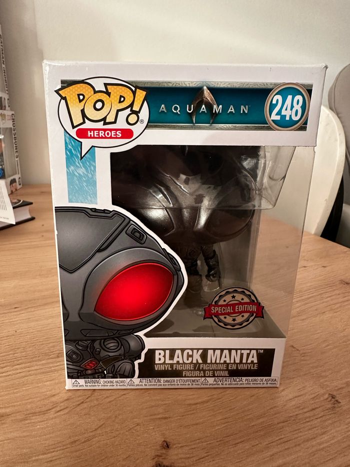 Figurine POP Black Manta 248 : Achat occasion | Figurines de collection ...