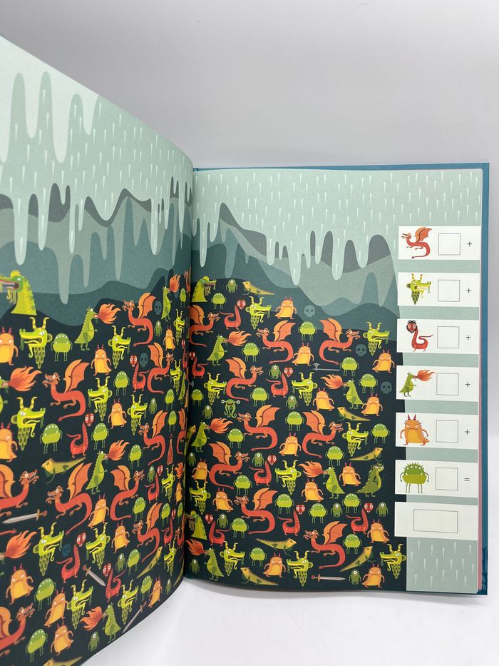 livre Cherche et compte cache cache thème Les monstres édition kimone ...