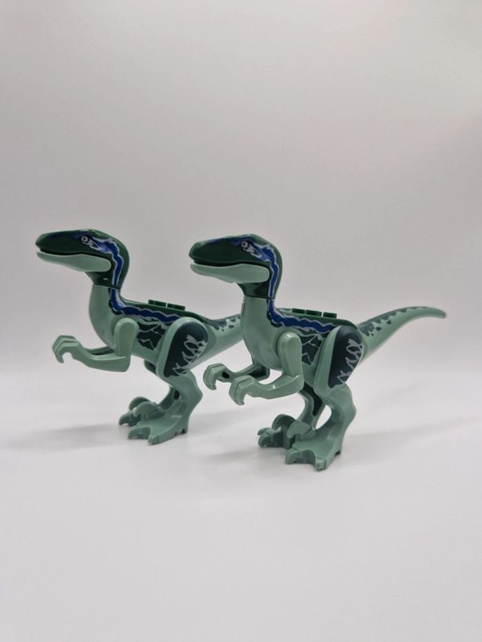 Figurines type lego 2 Dinosaures Velociraptor Jurassic Park - Jurassic ...