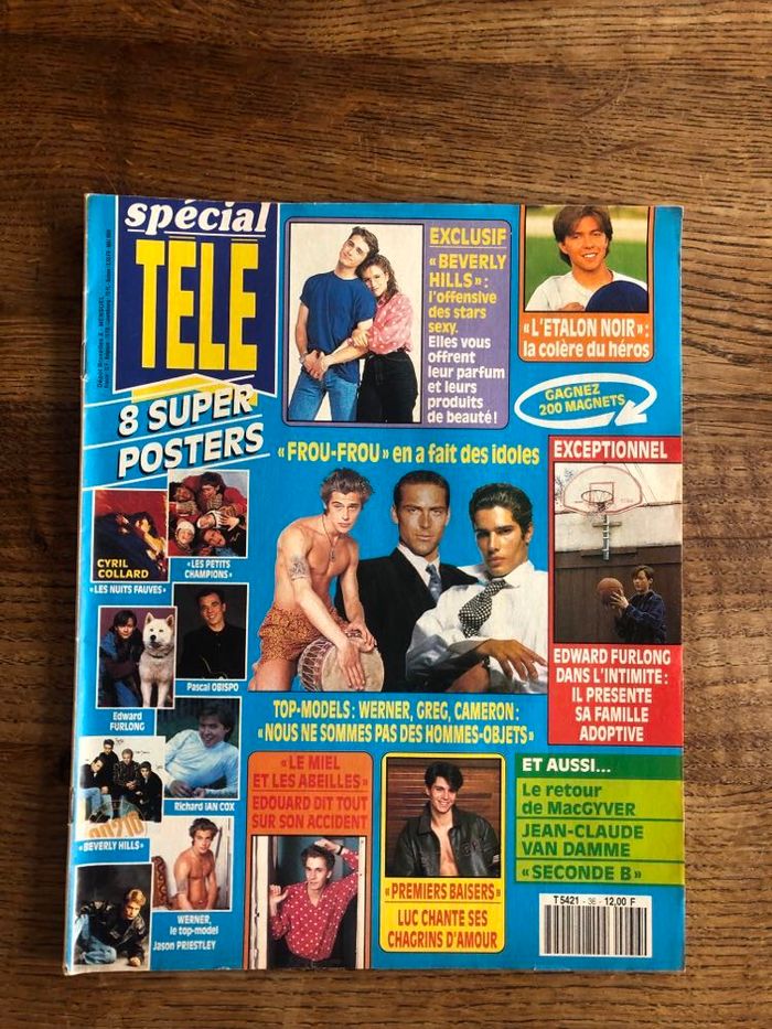 Magazine spécial télé n°36 sans poster : Edward Furlong, Jean Claude ...