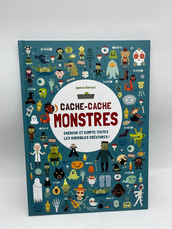 livre Cherche et compte cache cache thème Les monstres édition kimone ...