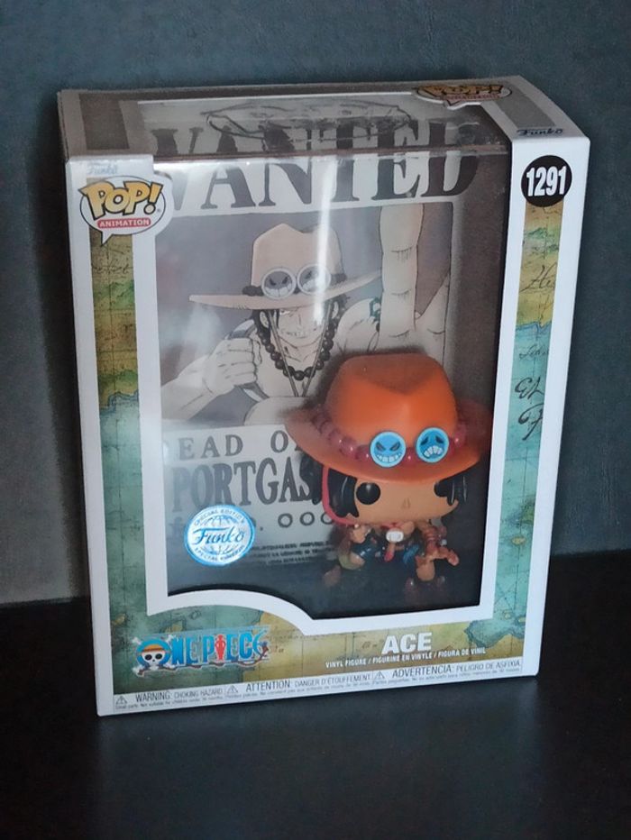 Funko Pop Ace Poster FunkoEurope 1291 Exclu Collector One Pièce 100 ...