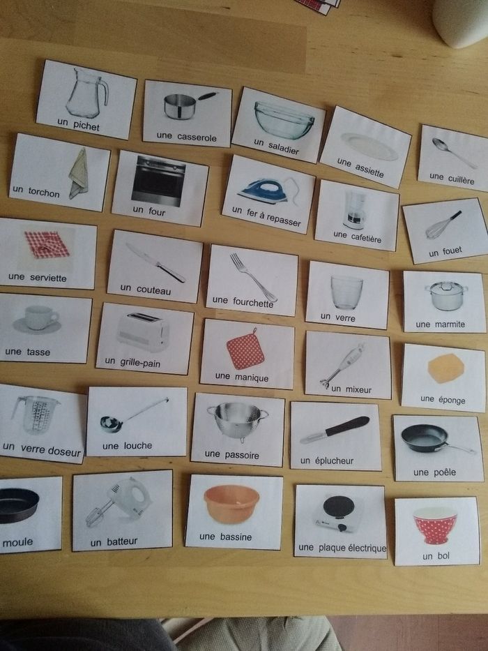 Imagier des ustensiles de cuisine - Montessori | Beebs