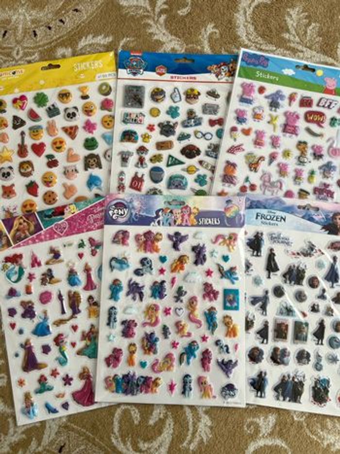 Lot stickers / autocollants 3D Neuf | Beebs