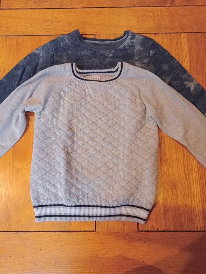 Lot de 2 sweats bleu et gris - 8 ans - Kids Club Collection - 8 ans | Beebs