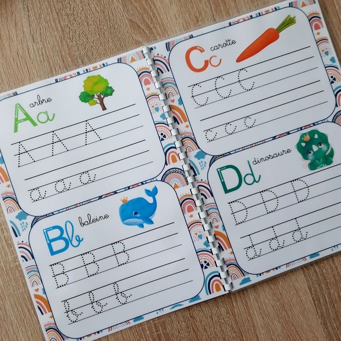 Apprendre à écrire les lettres de l'alphabet- Luludik - Fait main avec ...