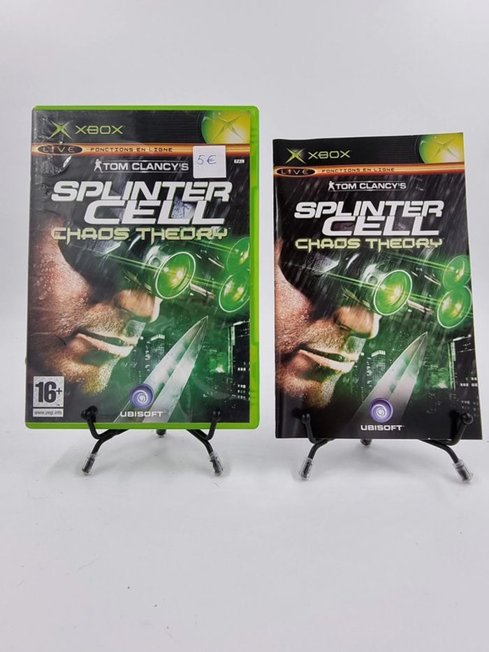 Jeu Xbox Tom Clancy's Splinter Cell Chaos Theory en boite, complet ...